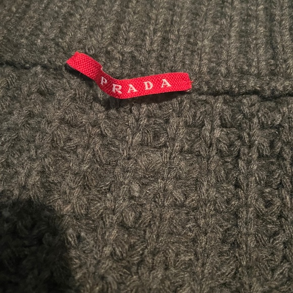 Prada | Sweaters | Prada Grey Sweater | Poshmark